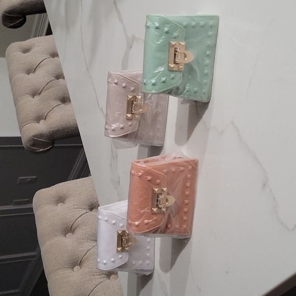 Bags | Mini Pvc Handbag | Poshmark